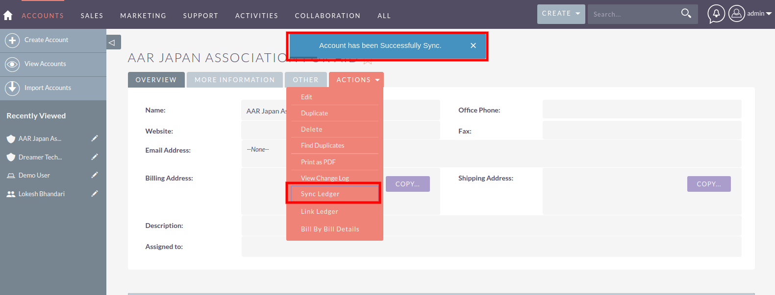 Tally Integration with SuiteCRM | SuiteCRM Module Tally Integration with SuiteCRM | SuiteCRM Module